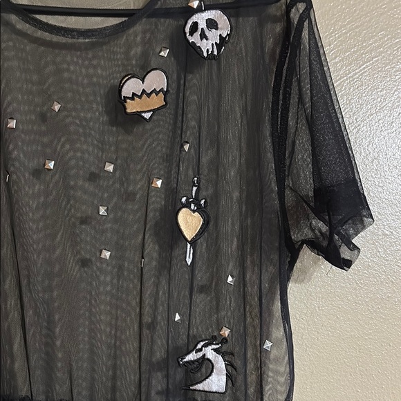 Disney | Dresses | Elegant Black Sheer Dress Disney Villain | Poshmark